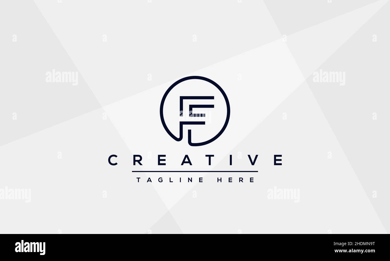 Modern unique creative alphabet letter F logo design, Minimalist F ...