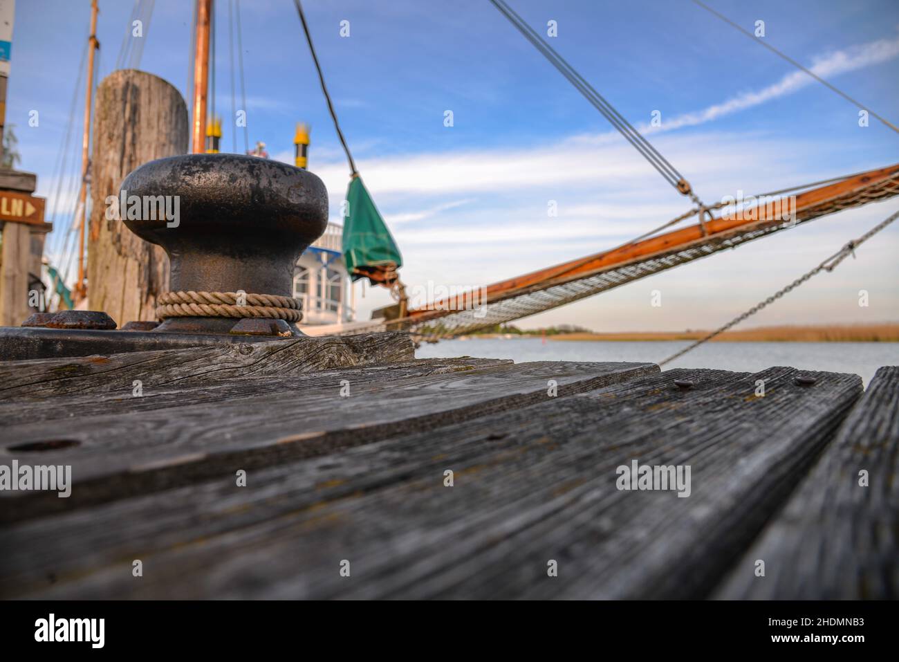 dew, rope, bollard, jetty, dews, ropes, bollards, jetties Stock Photo ...