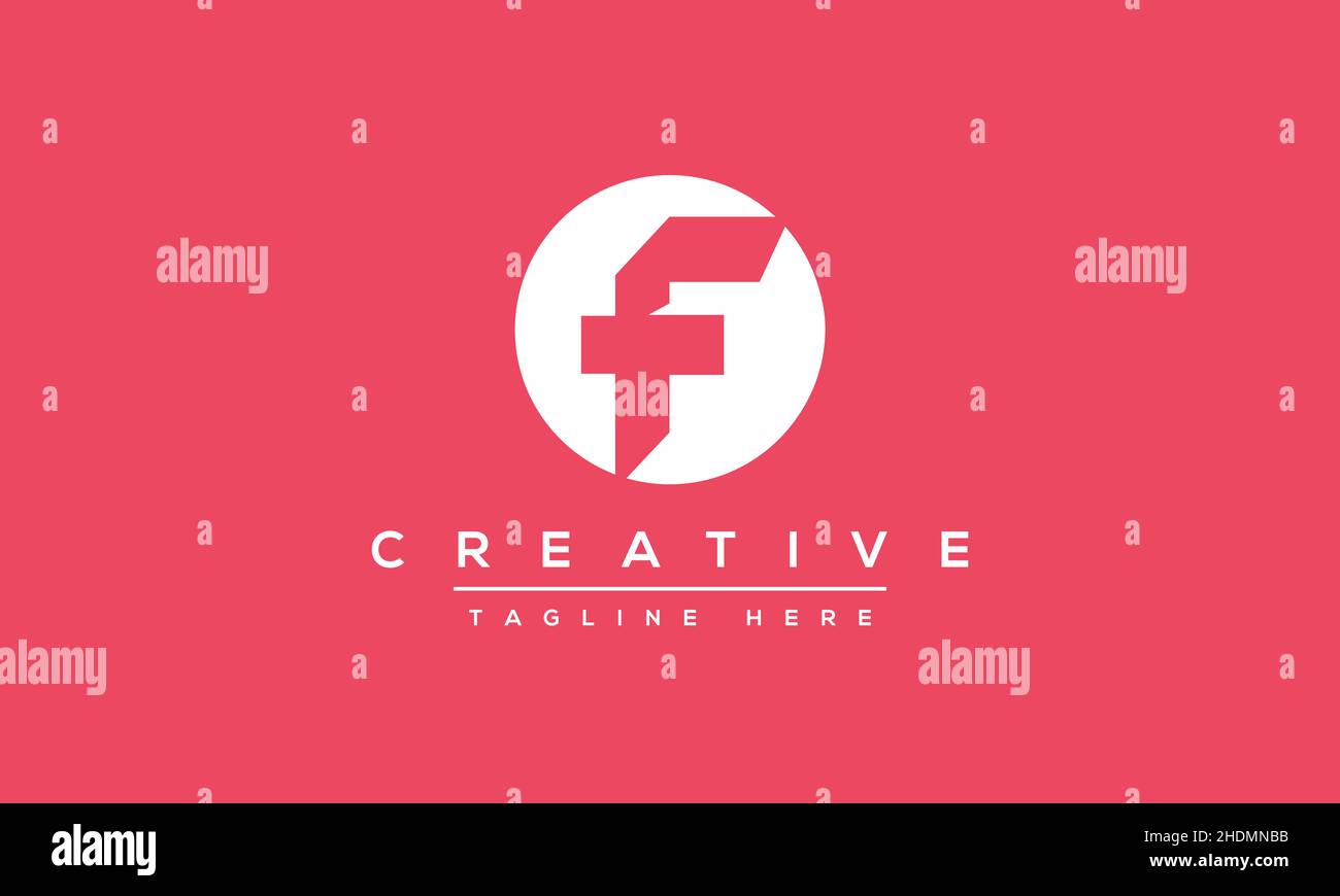 Modern unique creative alphabet letter F logo design, Minimalist F ...
