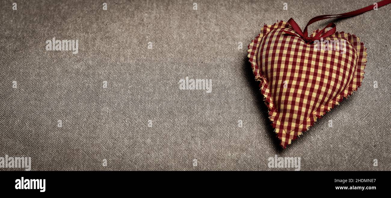 love, textile heart, Valentine Card , loves, textile hearts Stock Photo ...