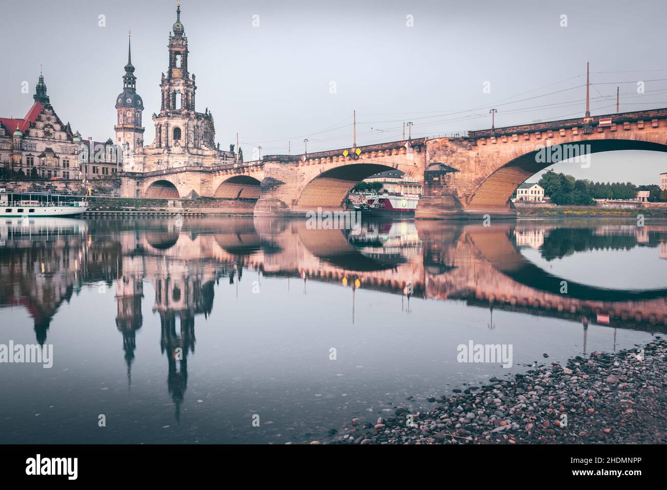 dresden, augustus bridge, dresdens, augustus bridges Stock Photo - Alamy