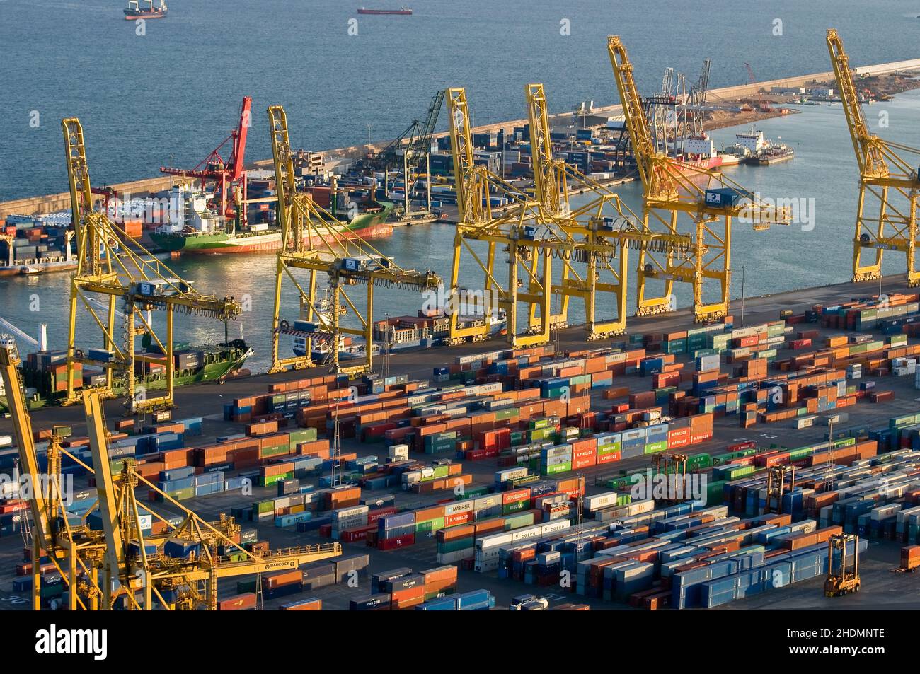 harbour, barcelona, container port, harbours, port, barcelonas ...