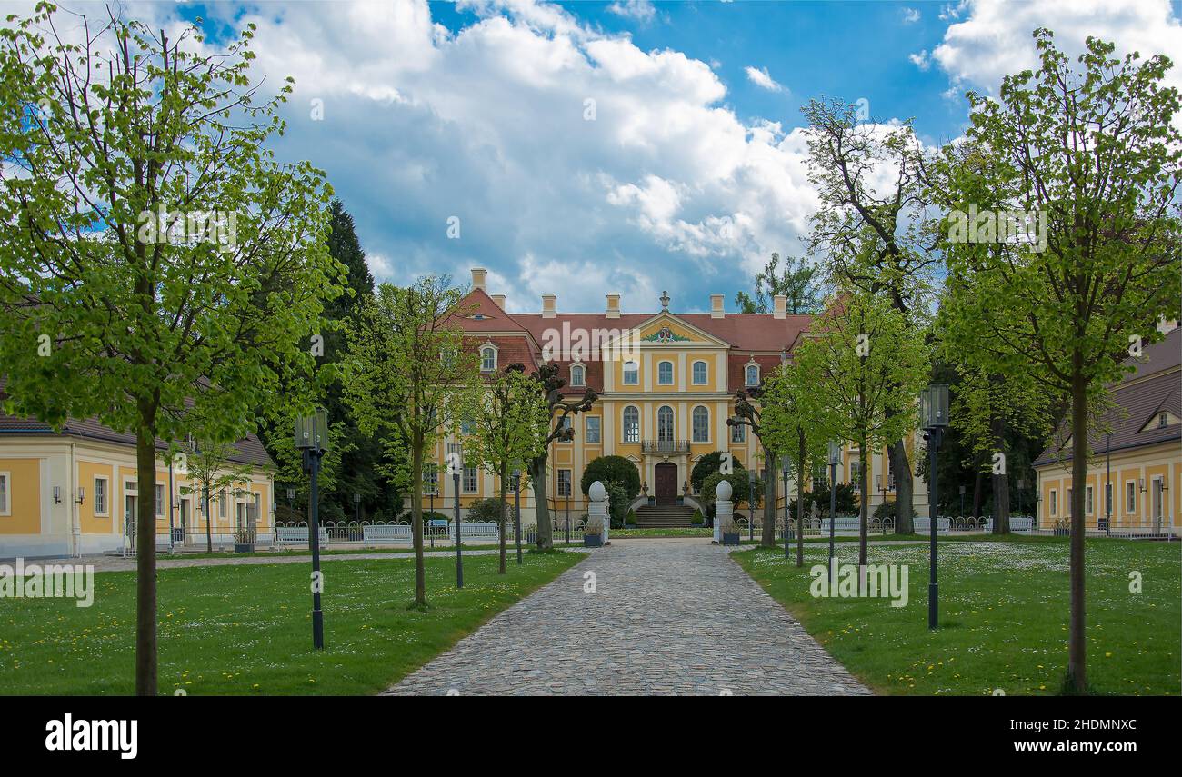 baroque castle, Rammenau Castle, baroque castles Stock Photo - Alamy
