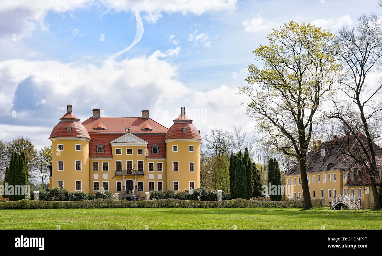 castle, baroque castle, milkel, baroque castles Stock Photo - Alamy