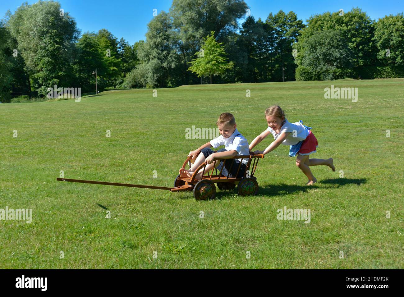 playing, children, wagon, play, childs, kid, kids, wagons Stock Photo ...