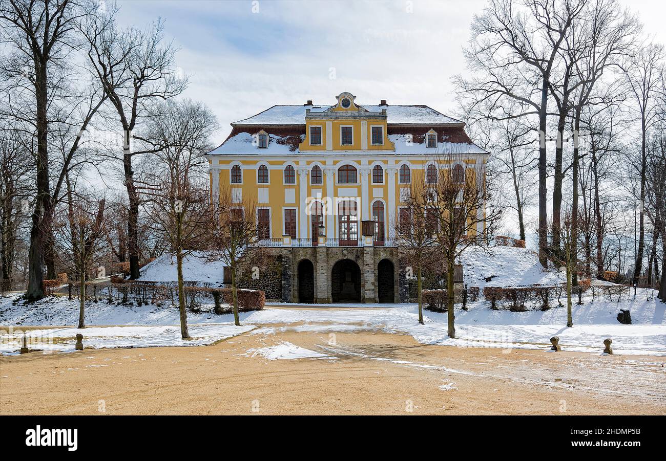 baroque castle, neschwitz, baroque castles Stock Photo - Alamy