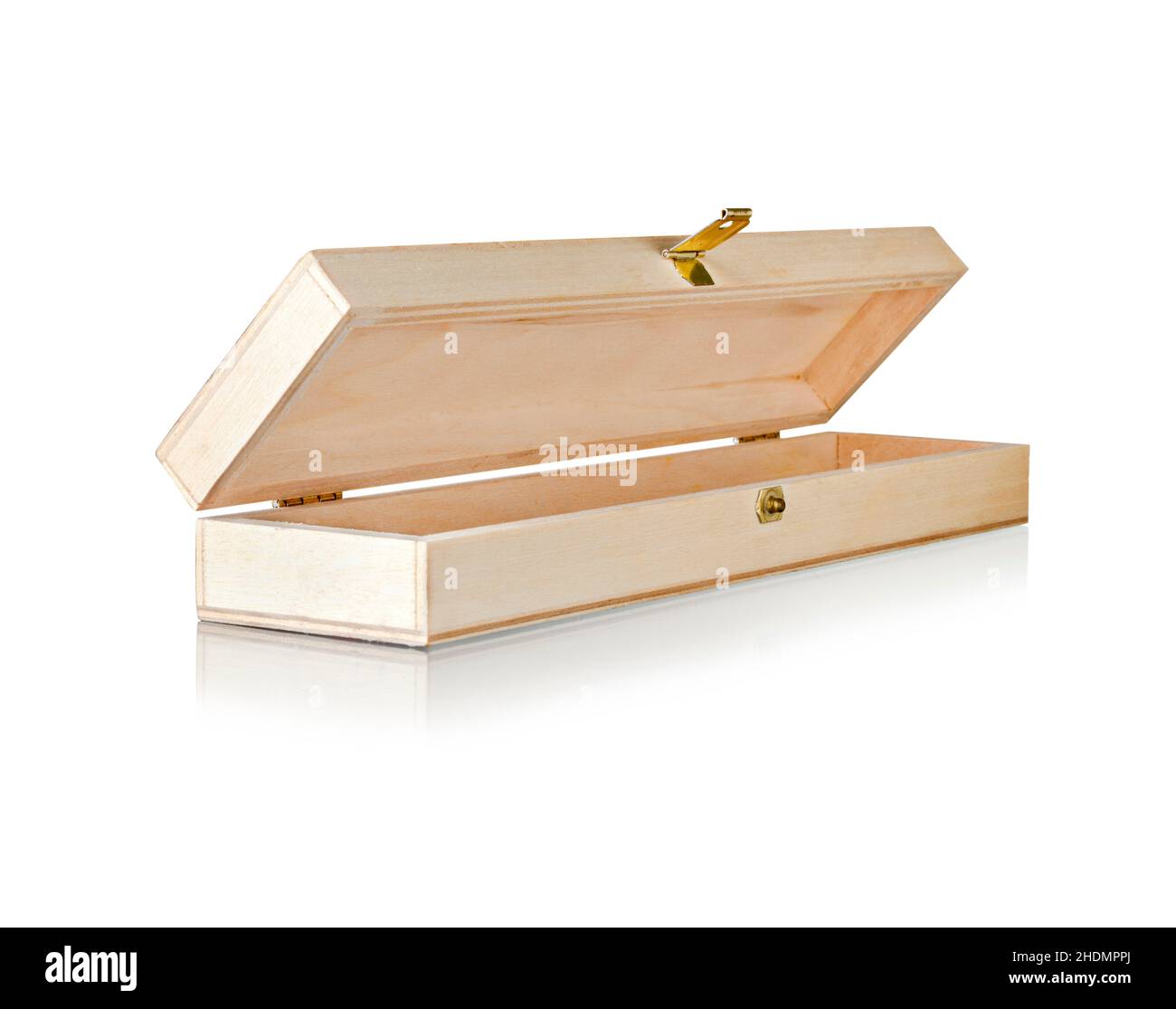 Open wooden box on Cut Out Stock Images & Pictures - Alamy