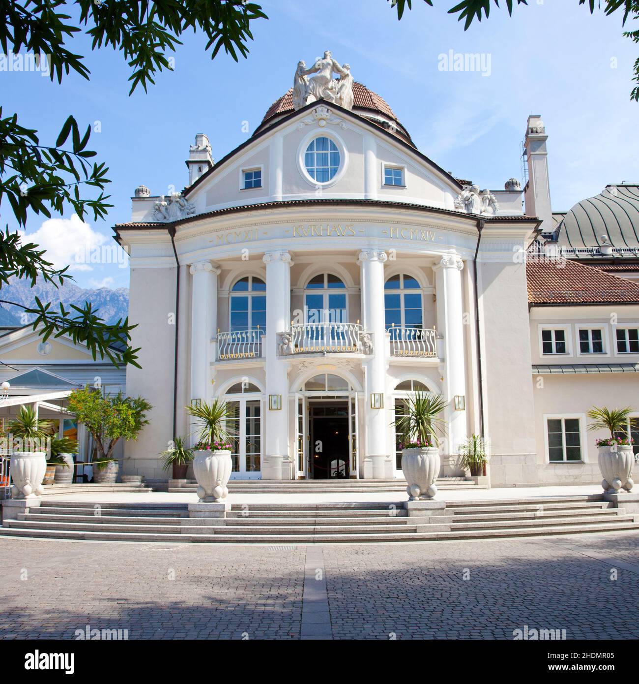 spa hotel, merano, hotel, hotels, spa hotels, meranos Stock Photo - Alamy