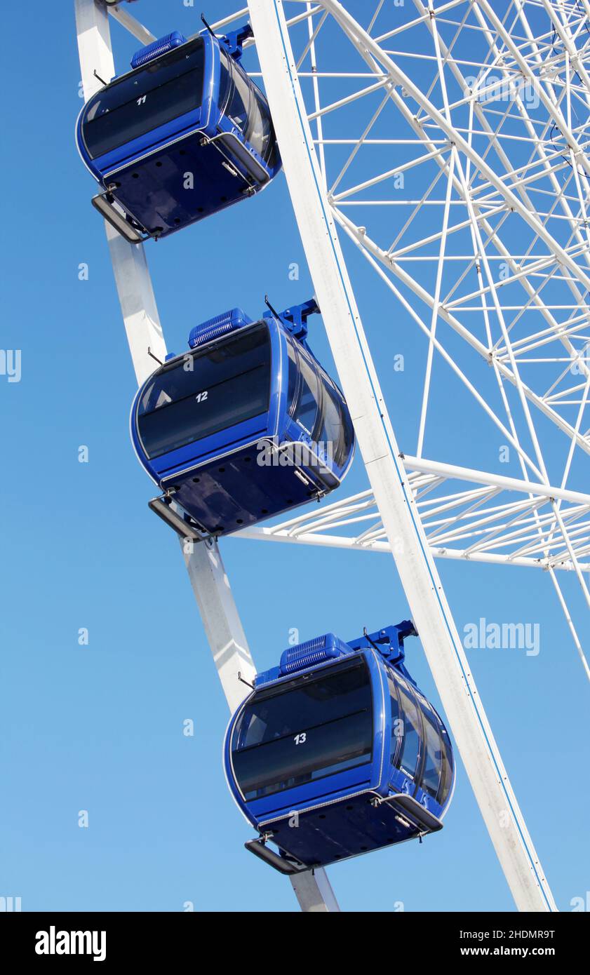 ferris wheel, cabin, ferris wheels, cabins Stock Photo - Alamy