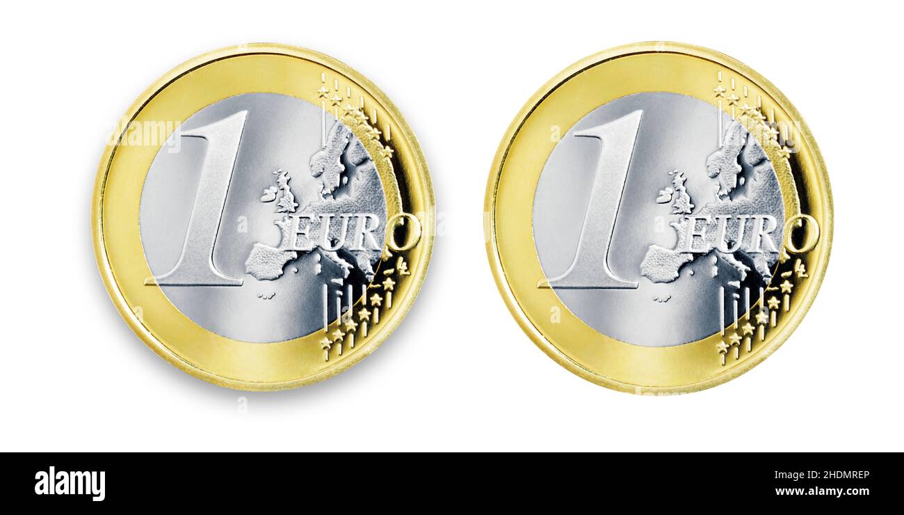 coin, euro coin, 1 euro, coins, one euro Stock Photo - Alamy