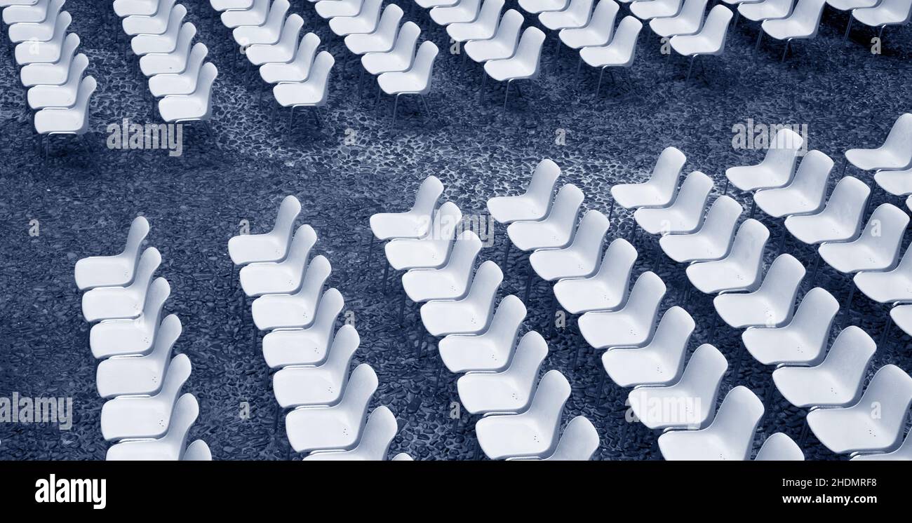 empty, seating, chair row, plastic chair, empties, chair rows, plastic ...