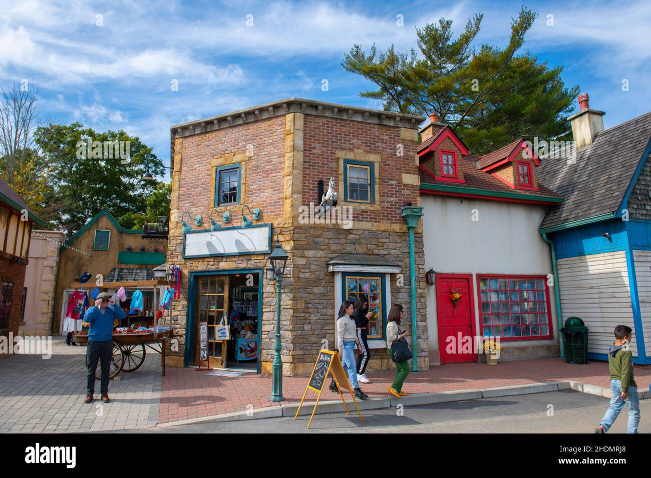 Dickens Village in Edaville Family Theme Park in town of Carver ...