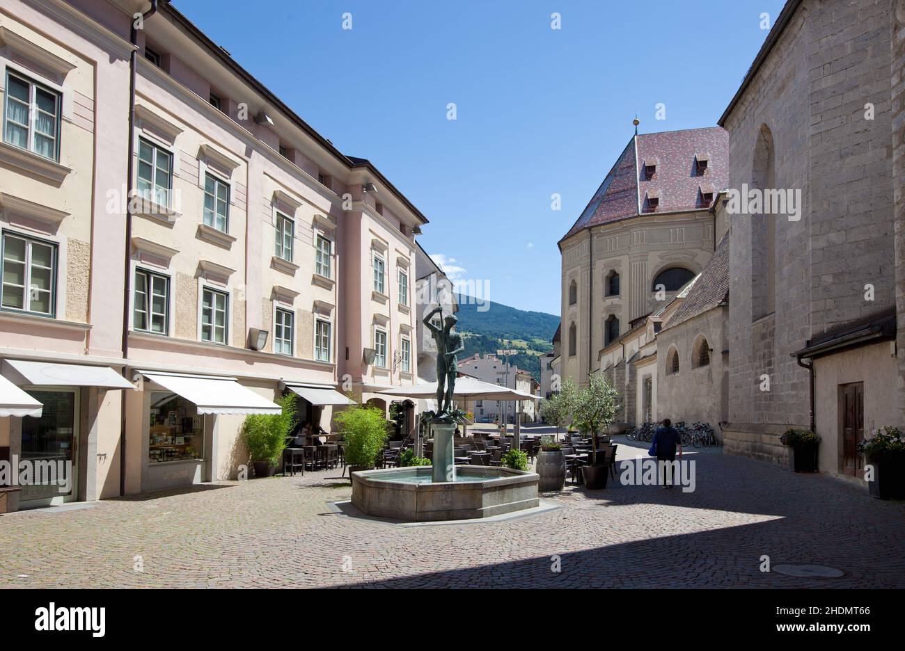old town, fountain, brixen, old towns, fountains, brixens Stock Photo ...