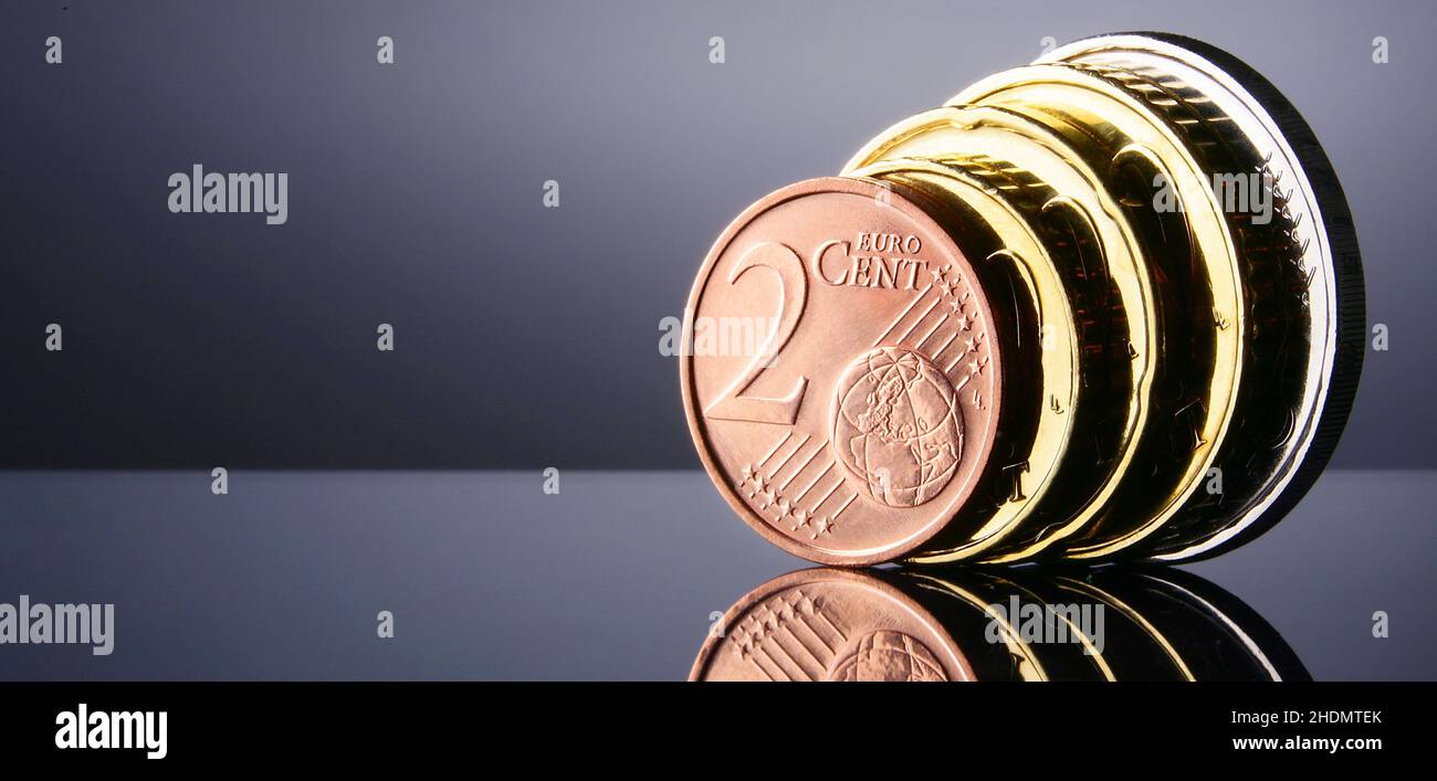 coin, euro coin, value, coins, values Stock Photo - Alamy