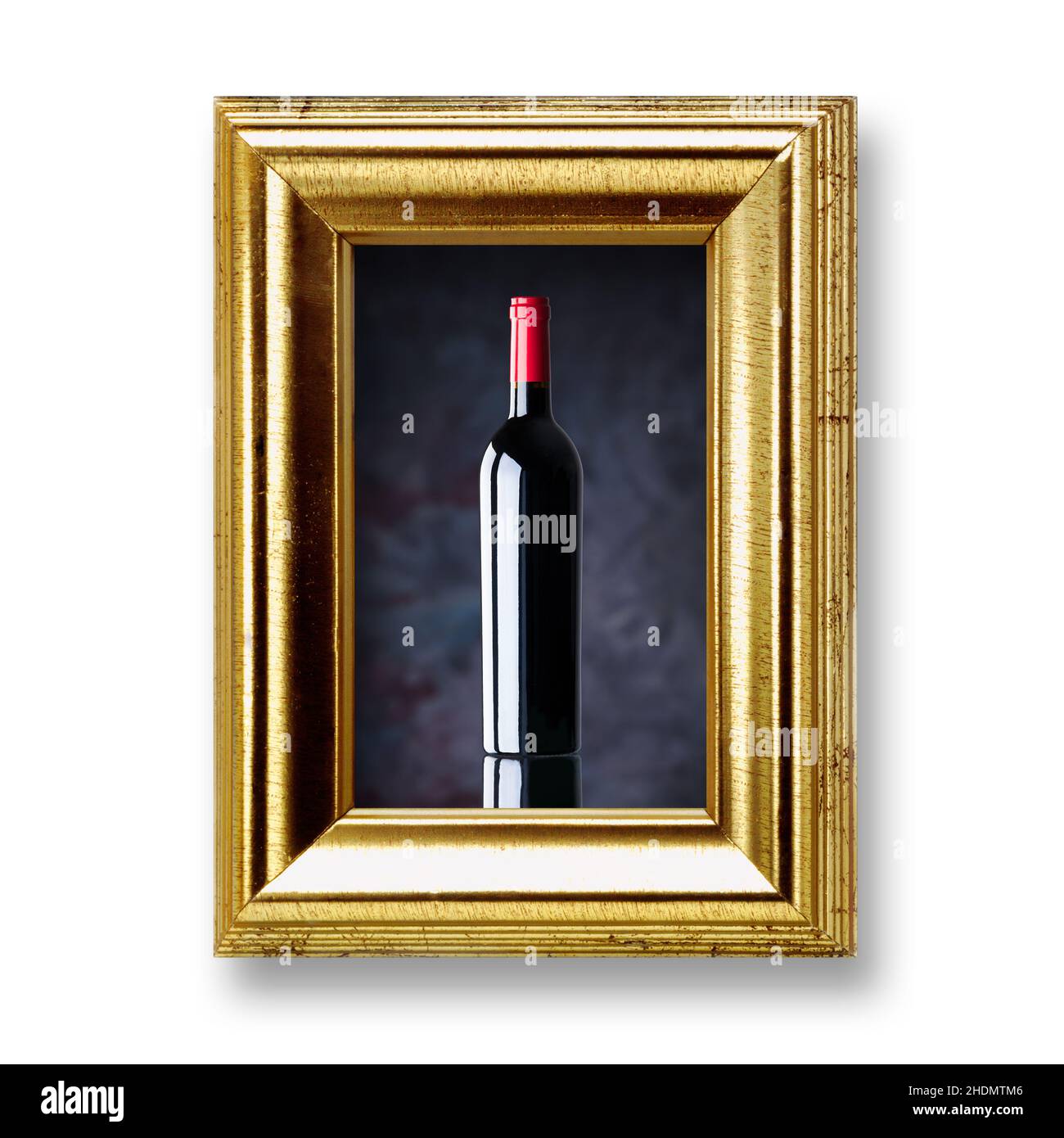 red wine bottle, picture frame, red wine bottles, picture frames Stock ...