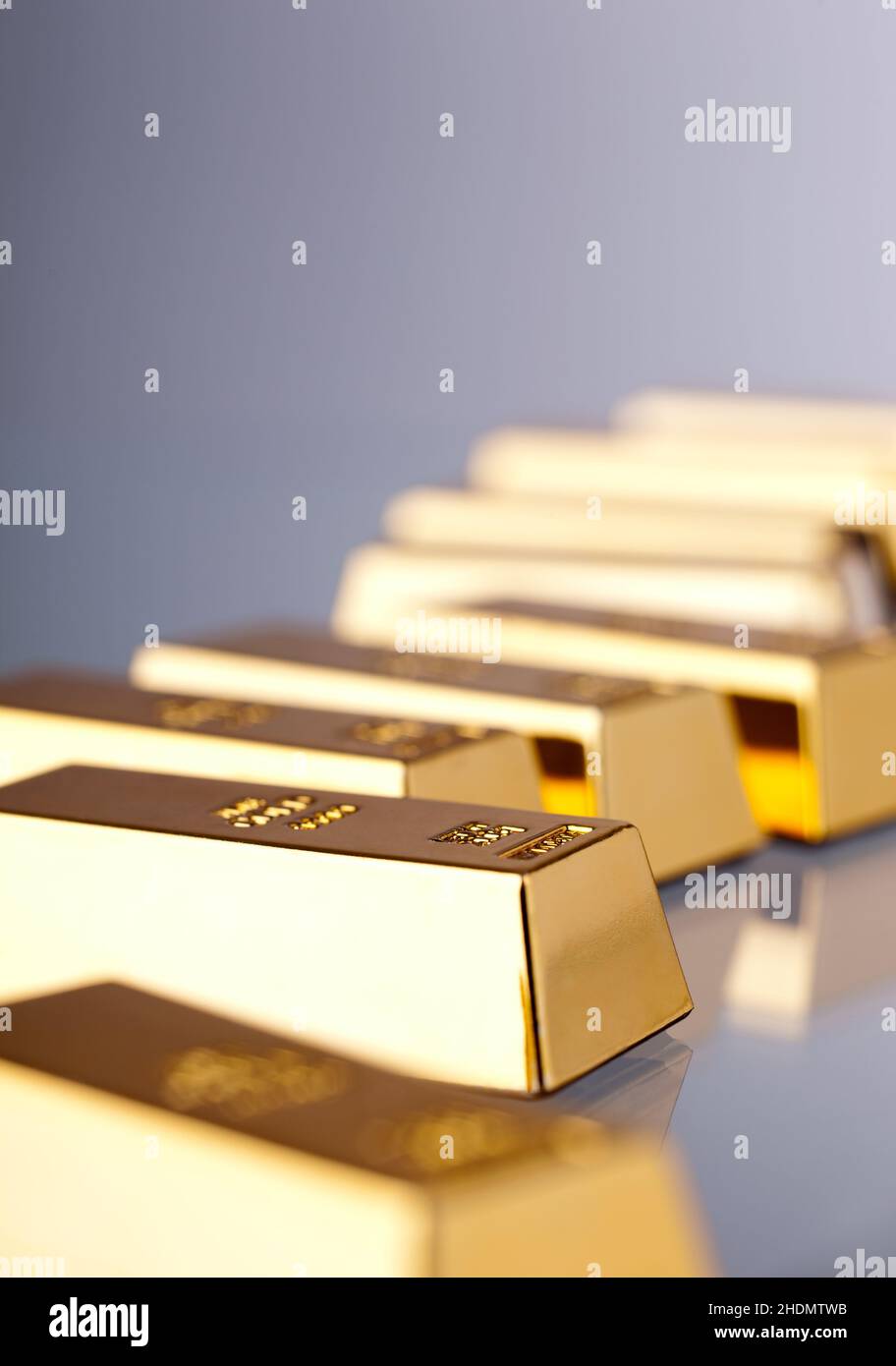 assets, gold bars, ingot Stock Photo - Alamy
