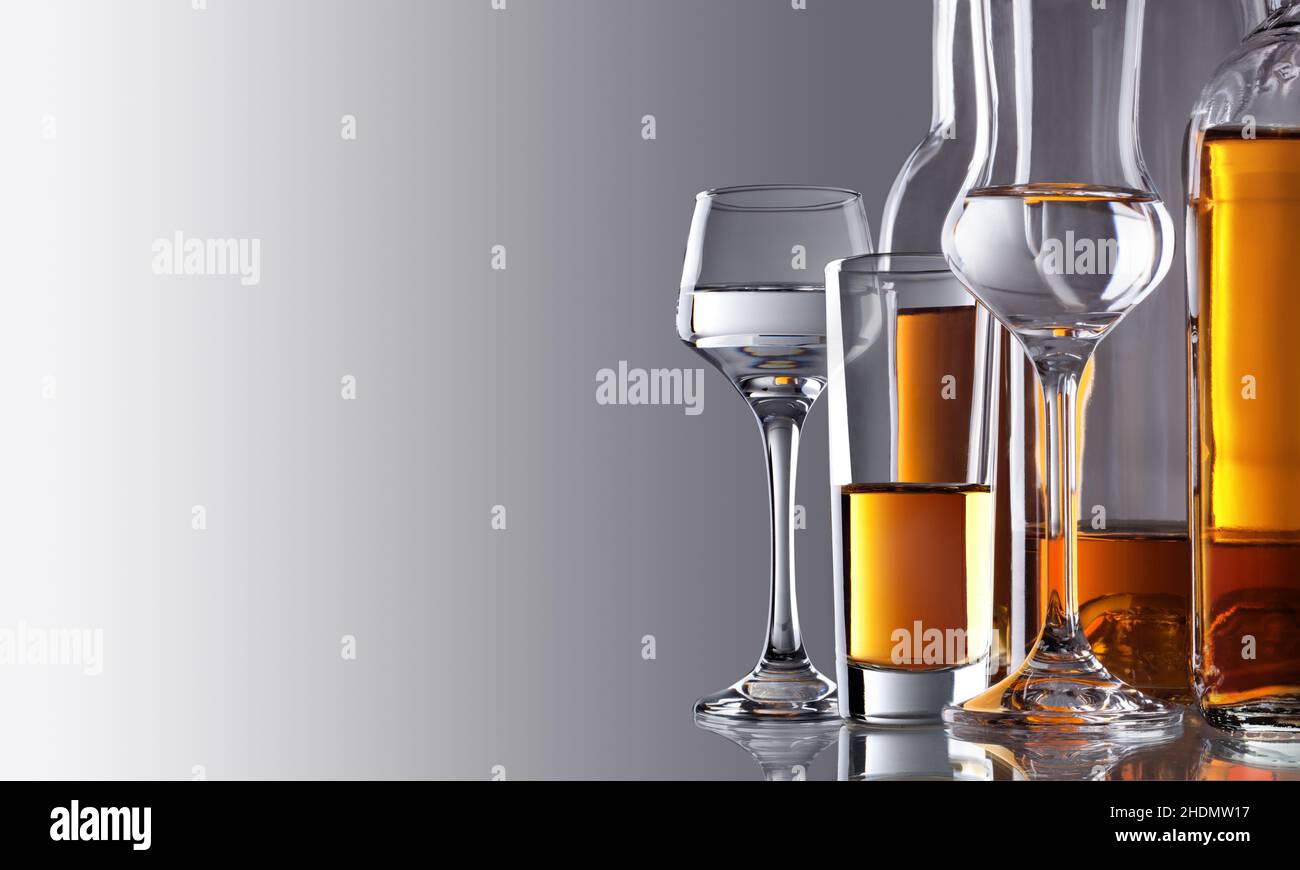 grappa, brandy, grappas, brandies Stock Photo - Alamy