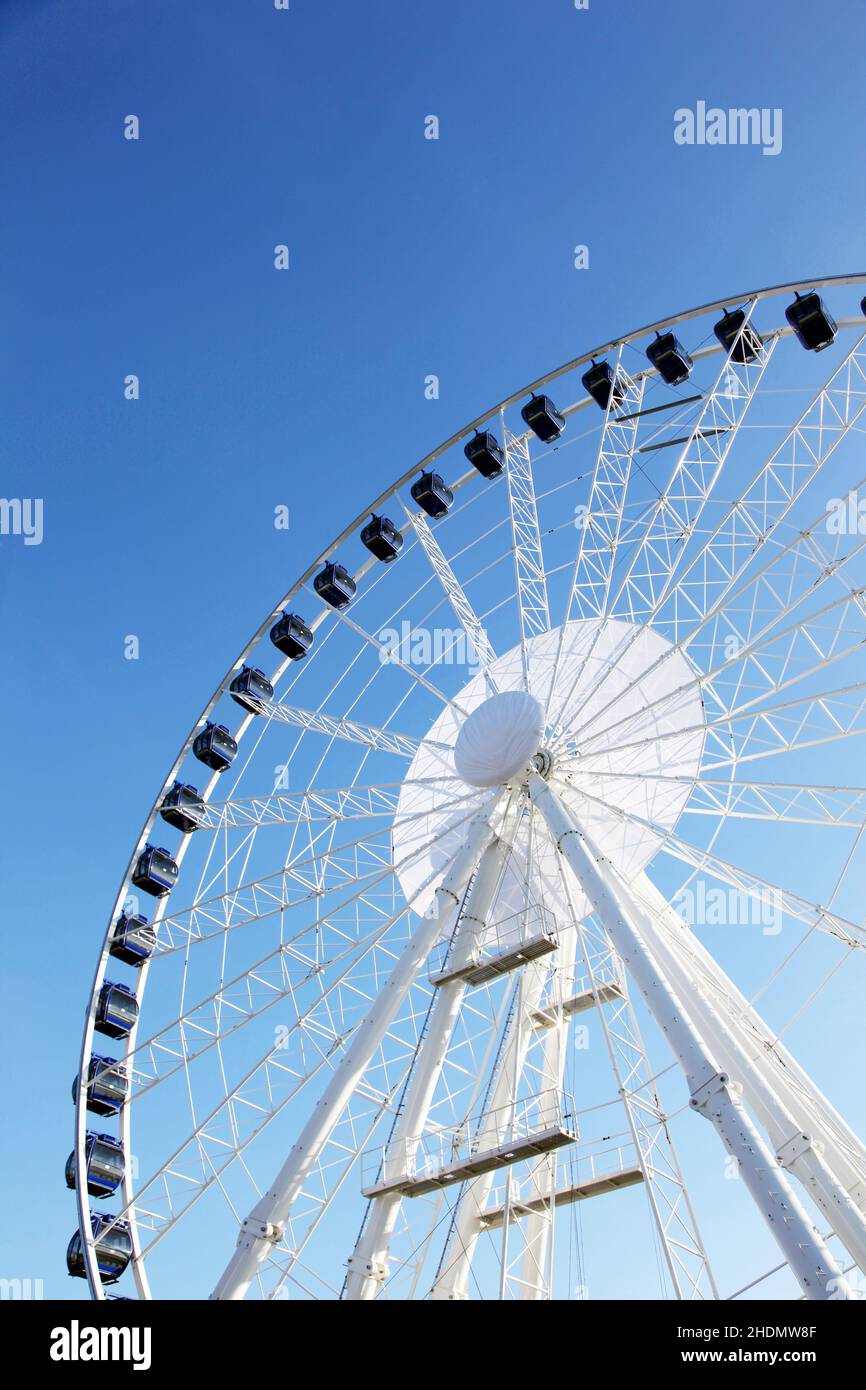 ferris wheel, fun fair, ride, ferris wheels, fairs, rides Stock Photo ...