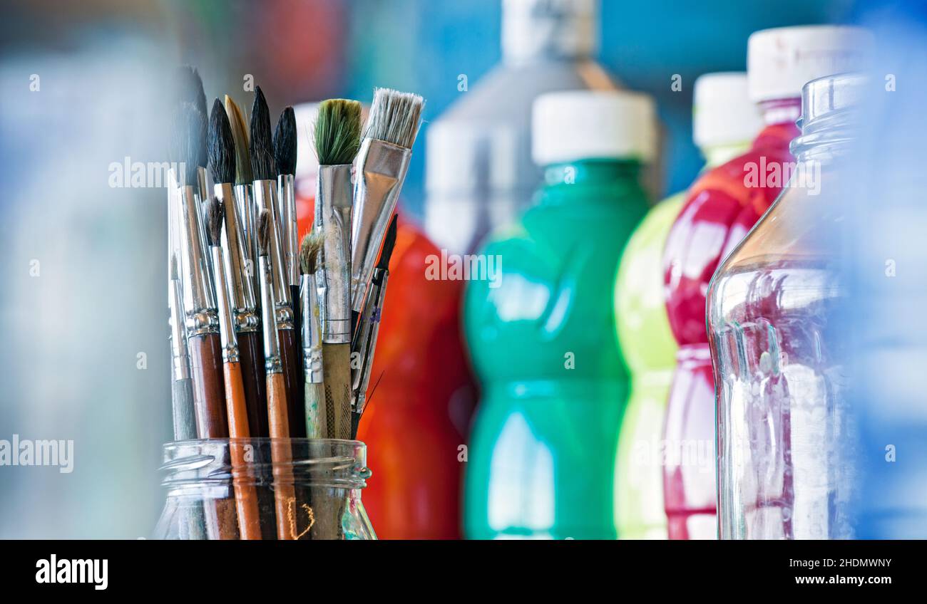colour, paintbrush, art lessons, painting equipment, colours ...