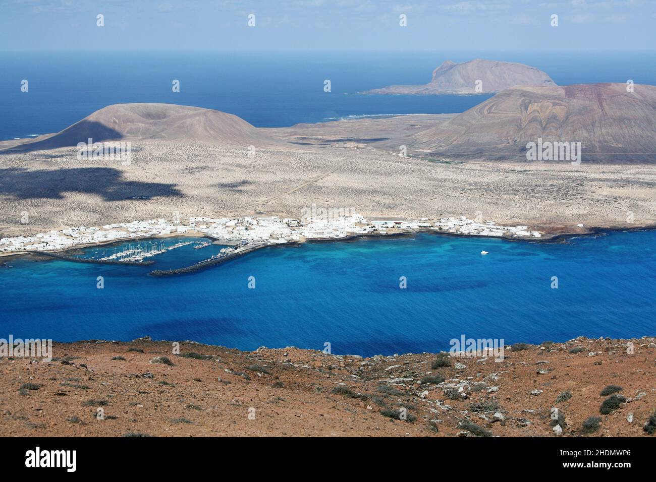 canary islands, la graciosa, caleta del sebo, canary island Stock Photo ...
