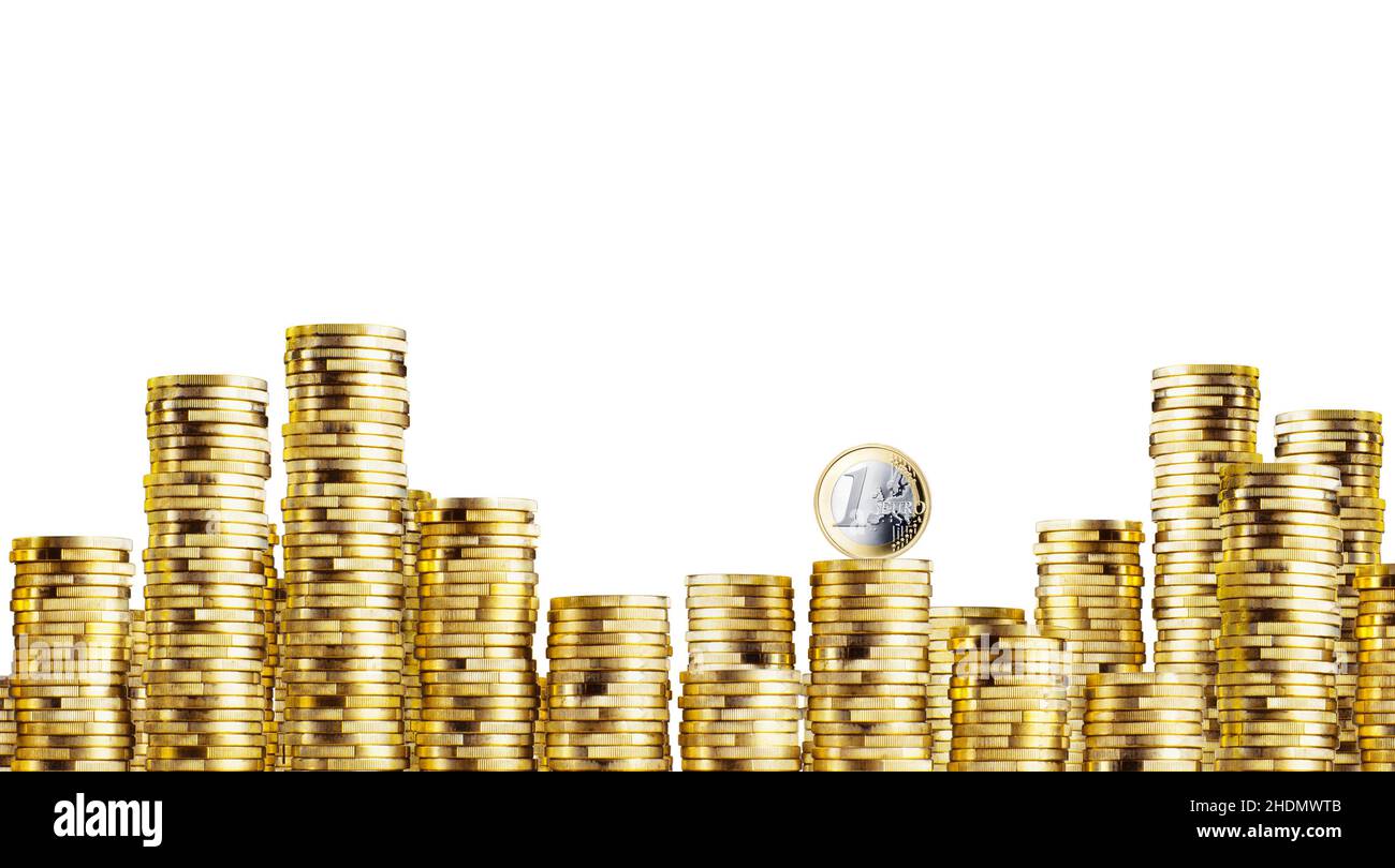 euro, coins, 1 euro, coin, one euro Stock Photo - Alamy