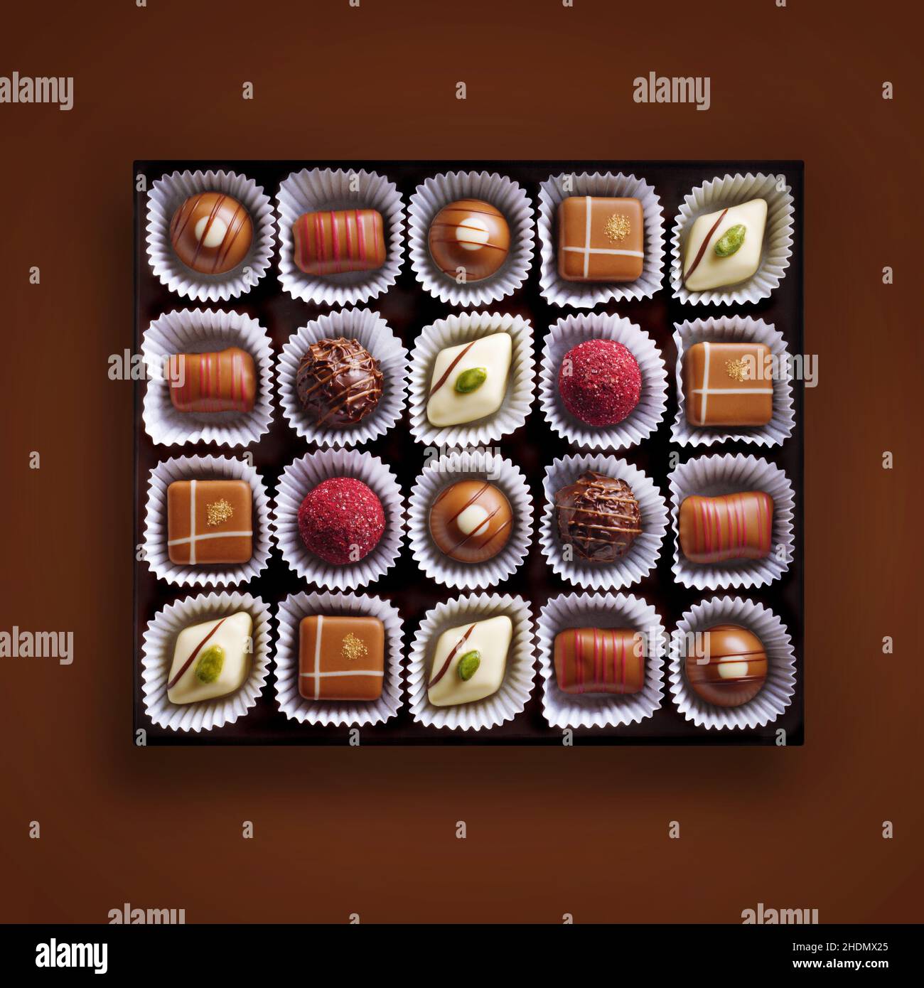 Chocolates squares hi-res stock photography and images - Alamy