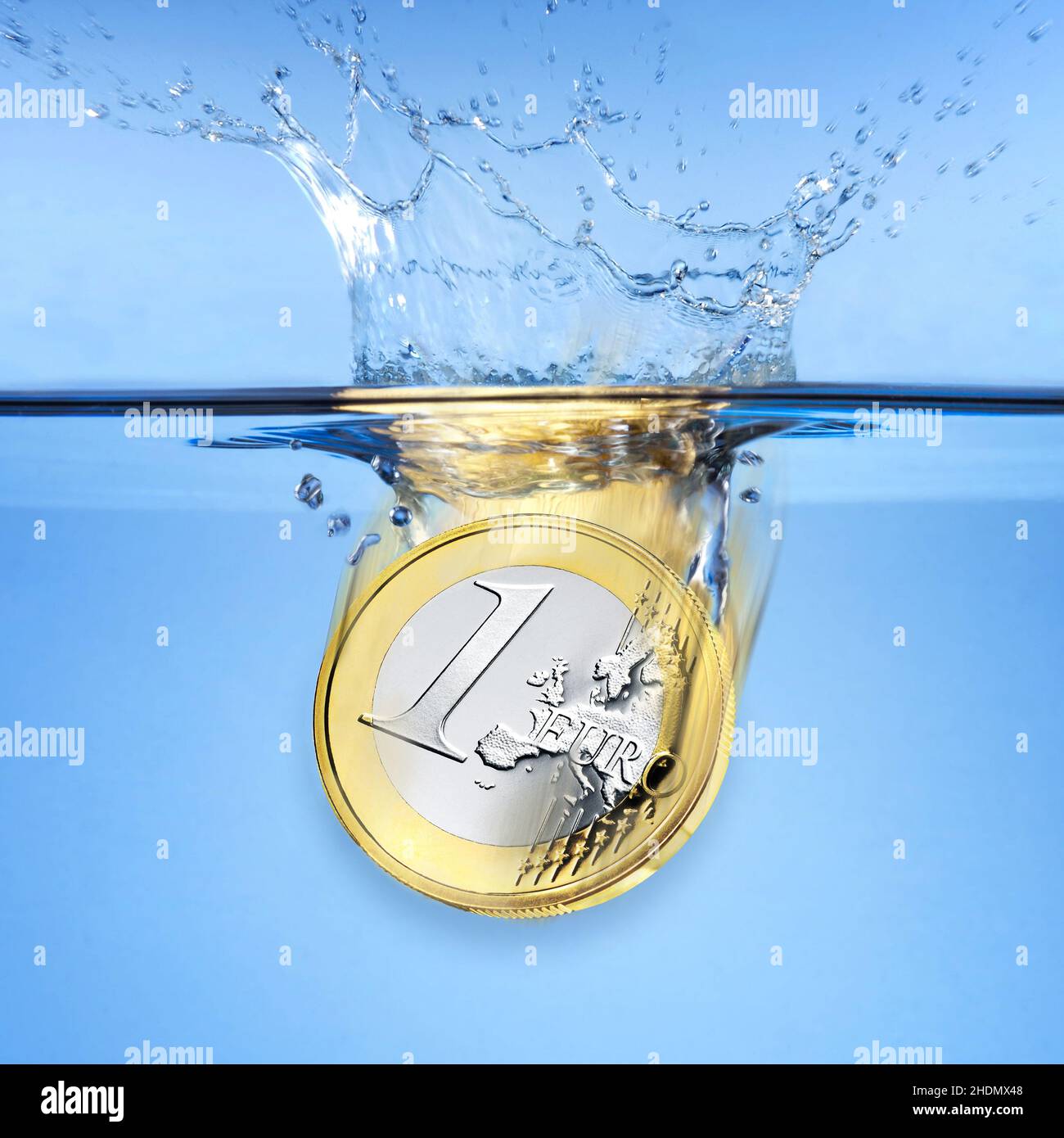 euro, sinking, depreciation, depreciations Stock Photo - Alamy