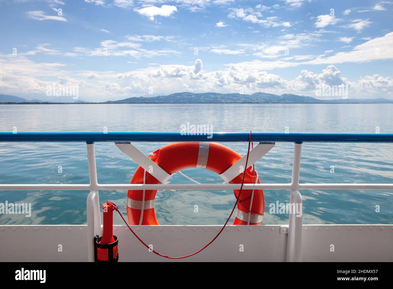 ship, bodensee, life belt, railing, ships, bodensees, life belts Stock ...