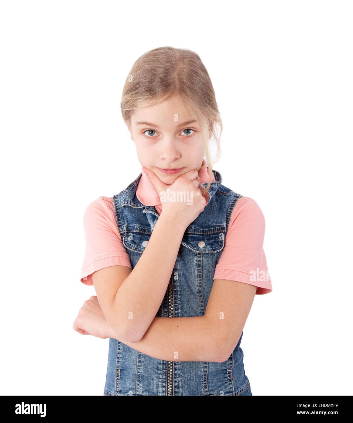 girl, serious, thinking, girls, think, thinks Stock Photo - Alamy