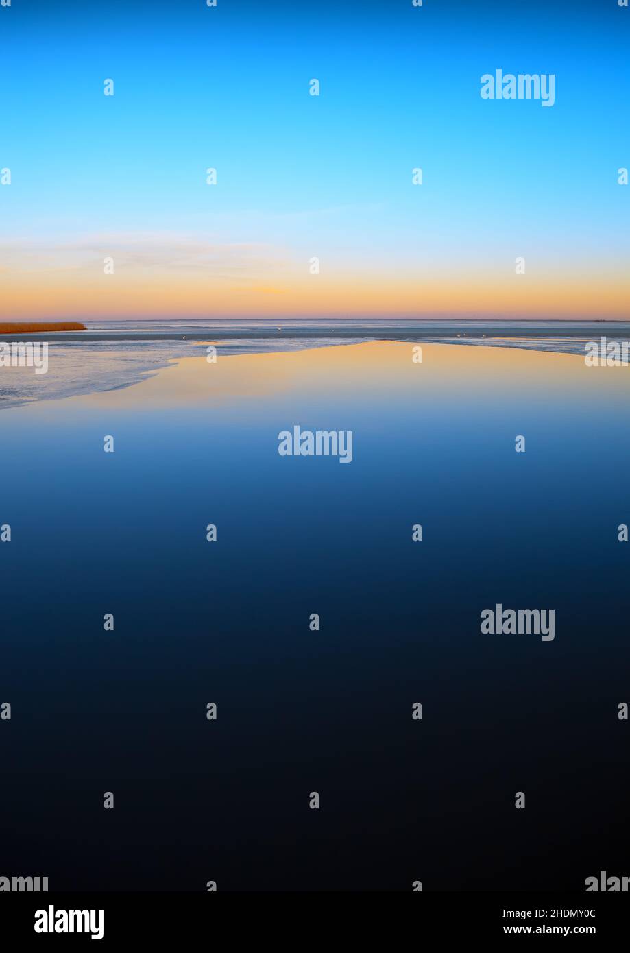 north sea, blue hour, jutland, north seas, blue hours, jutlands Stock ...