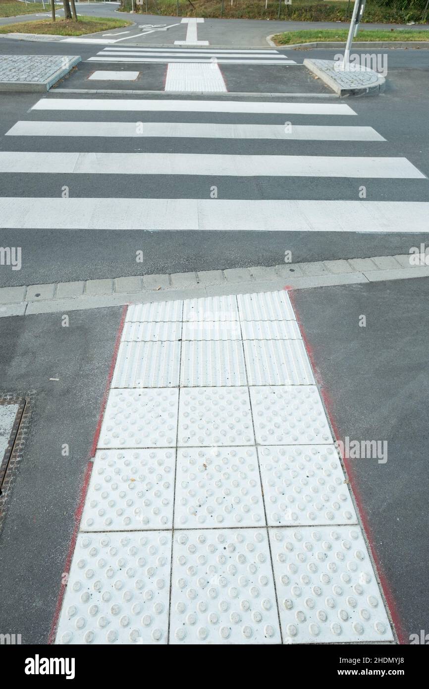 crosswalk, ground indicating system, crosswalks Stock Photo - Alamy
