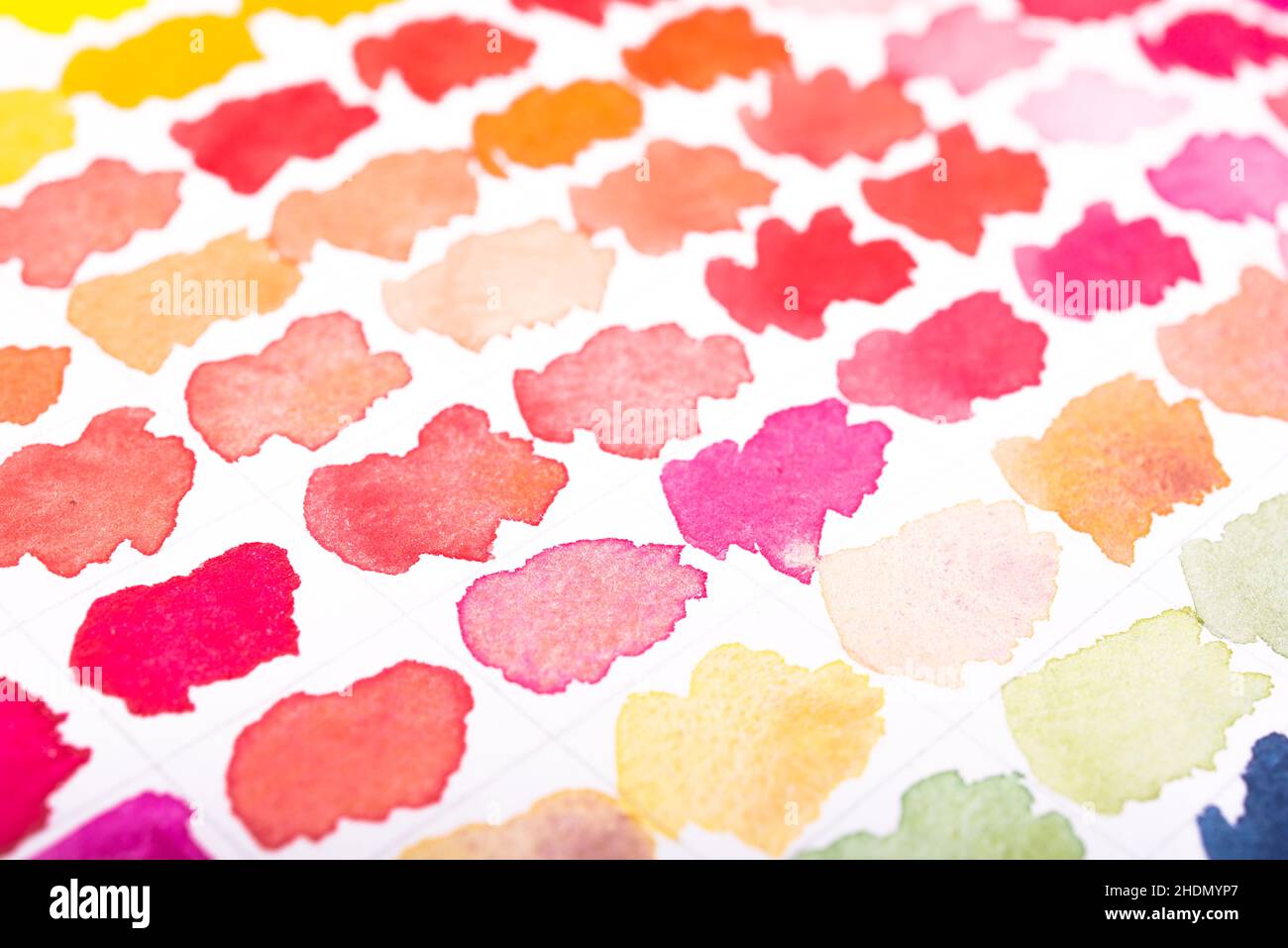Pink and red colour chart hi-res stock photography and images - Alamy