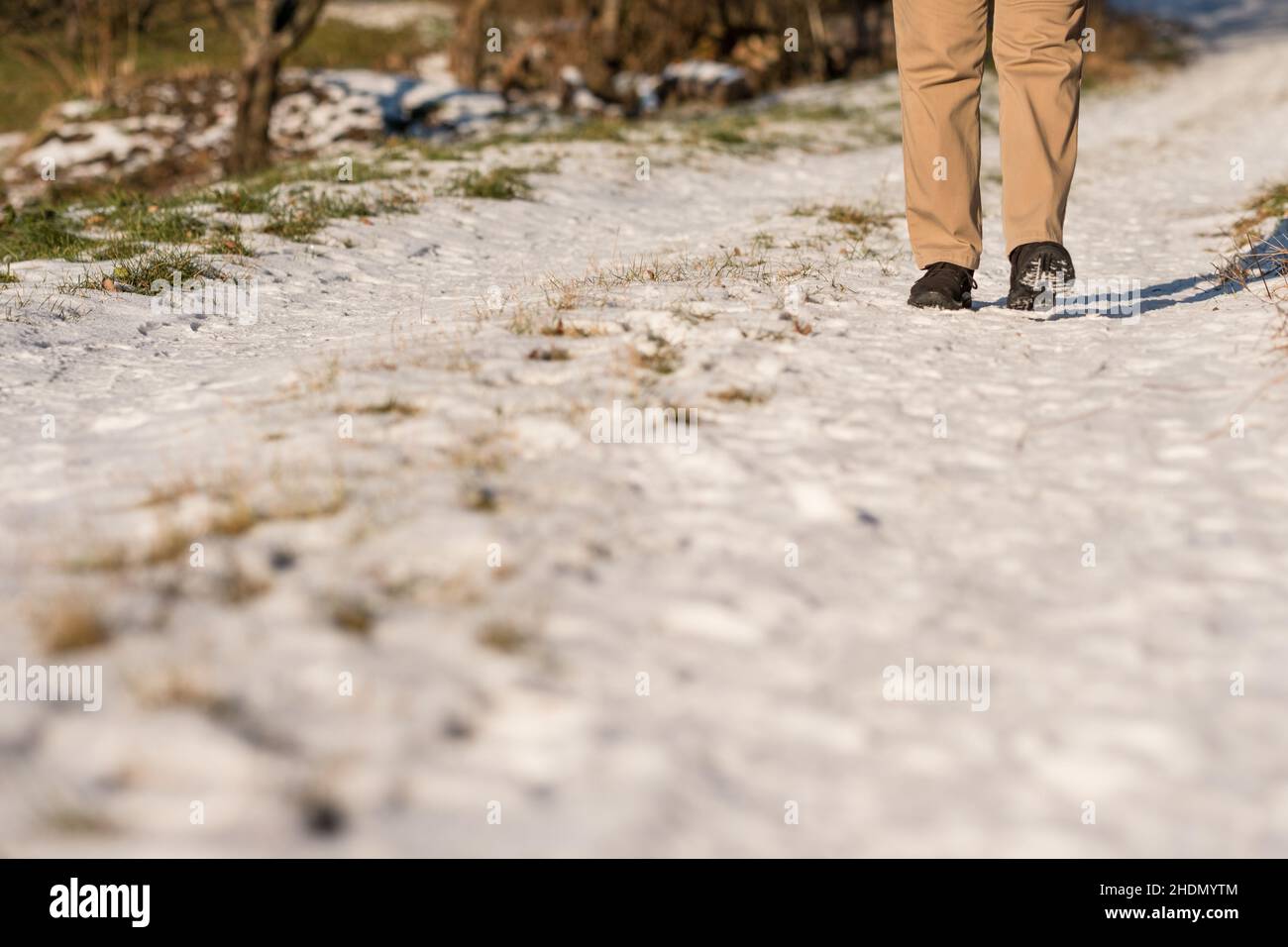 snow, dirt, winter walk, snowy, dirts, filths, winter walks Stock Photo ...