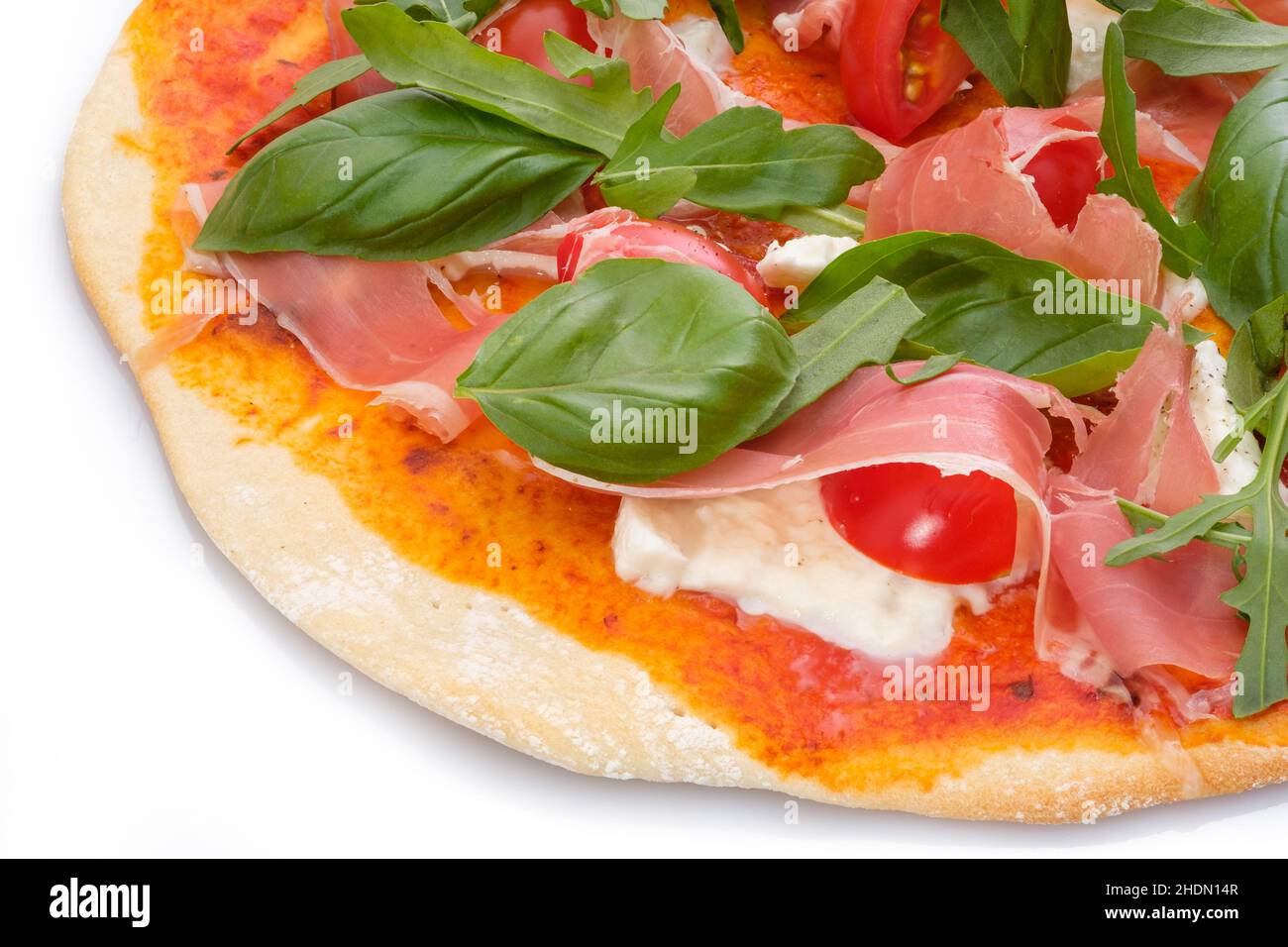 parma ham, pizza, parma hams, pizzas Stock Photo - Alamy