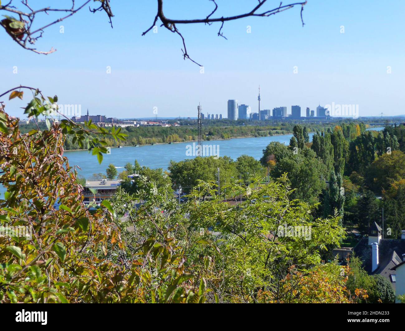 vienna, danube river, viennas, danube rivers Stock Photo - Alamy