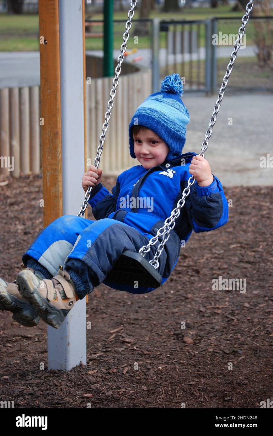 boy, rocking, playground, boys, playgrounds Stock Photo - Alamy