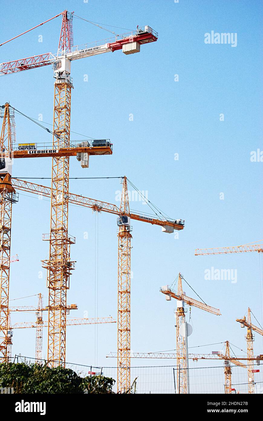 crane, construction site, superstructure, cranes, construction sites ...