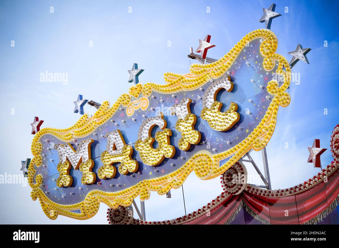 Amusement park billboard hi-res stock photography and images - Alamy