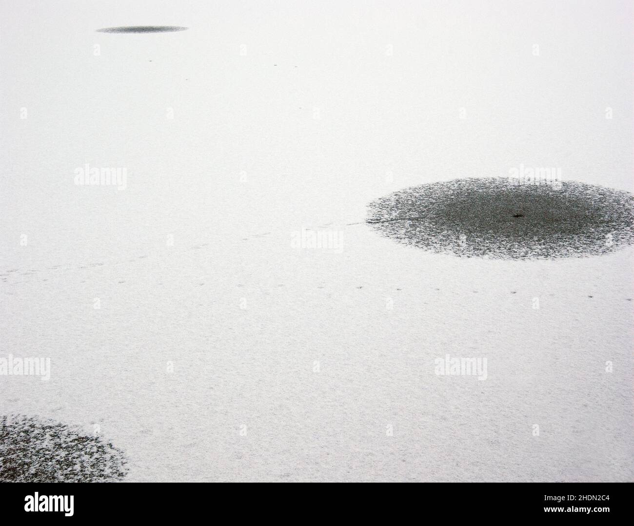 lake, frozen, ice hole, lakes, frozens, ice holes Stock Photo - Alamy
