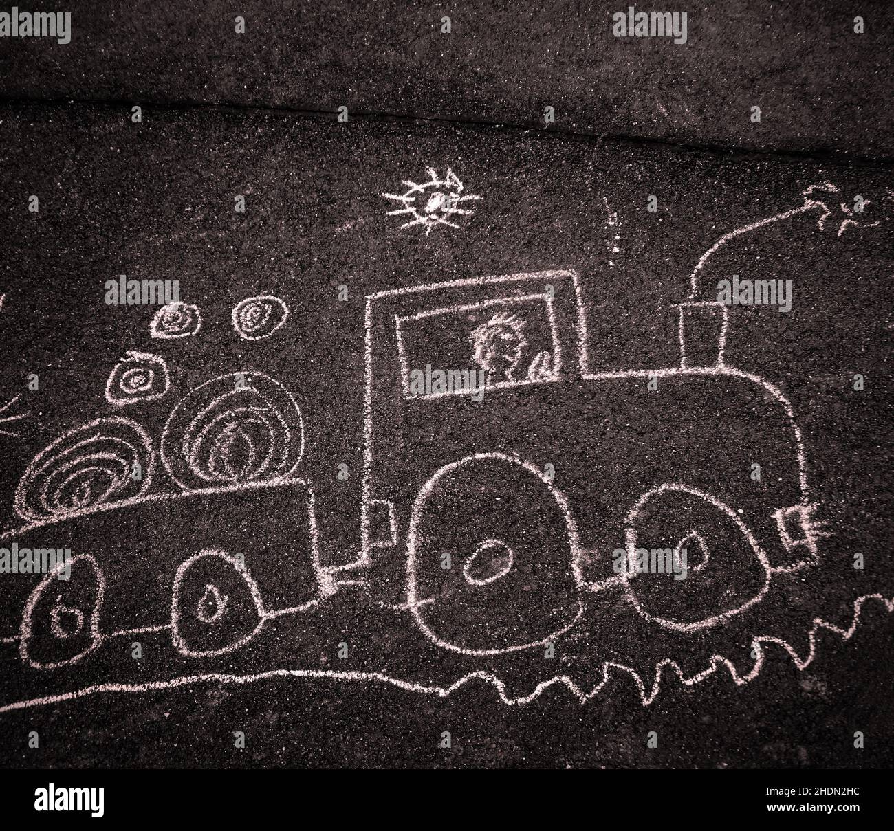 train, chalk drawing, career aspiration, trains, career aspirations ...