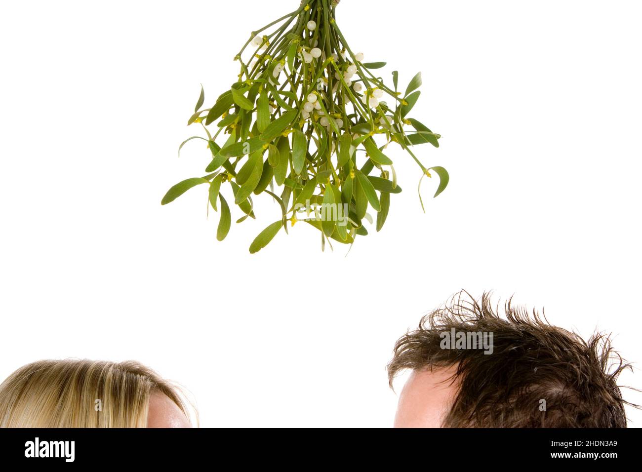 Male mistletoe hi-res stock photography and images - Alamy