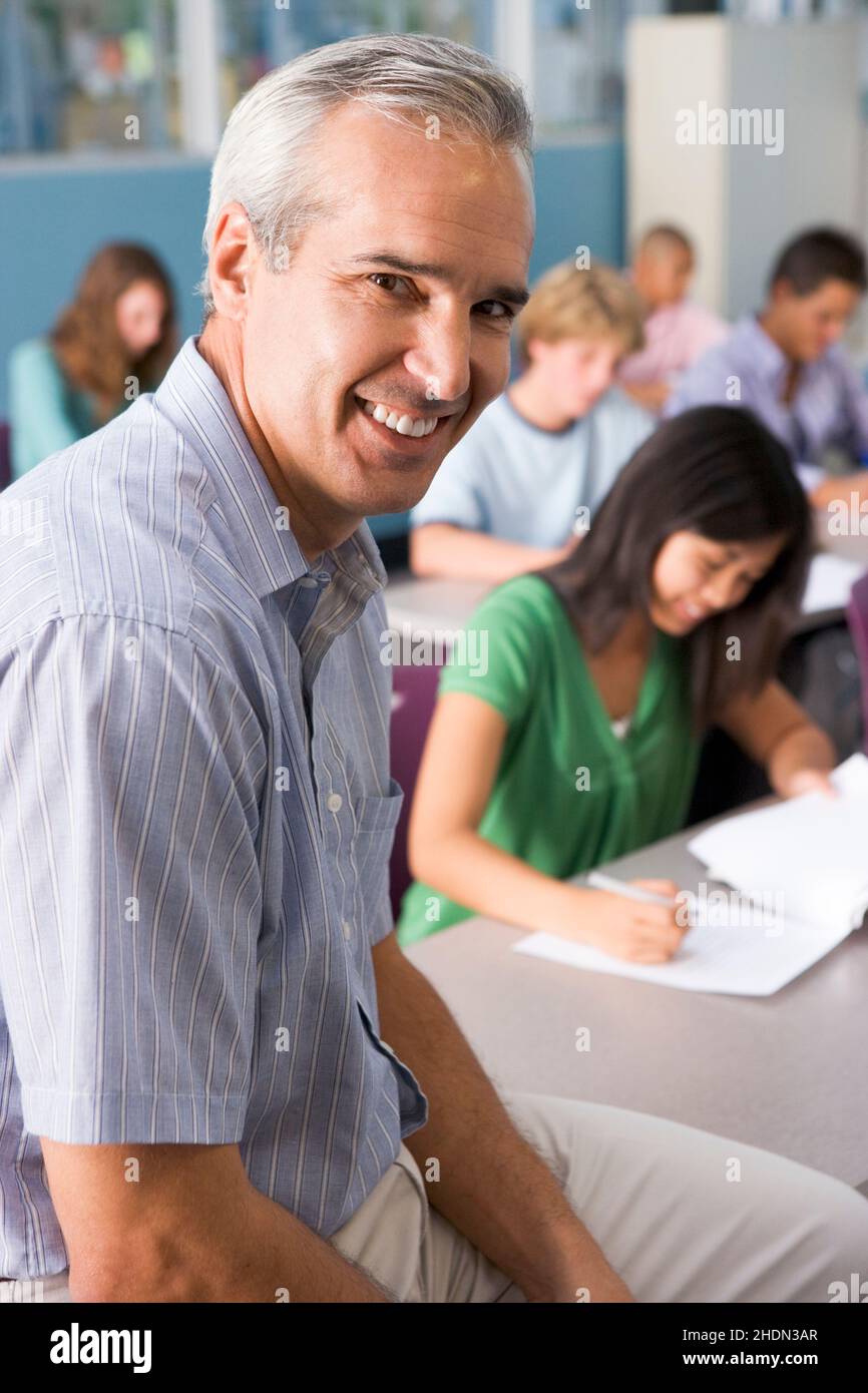 portrait, class, teacher, school class, portraits, school presenter ...