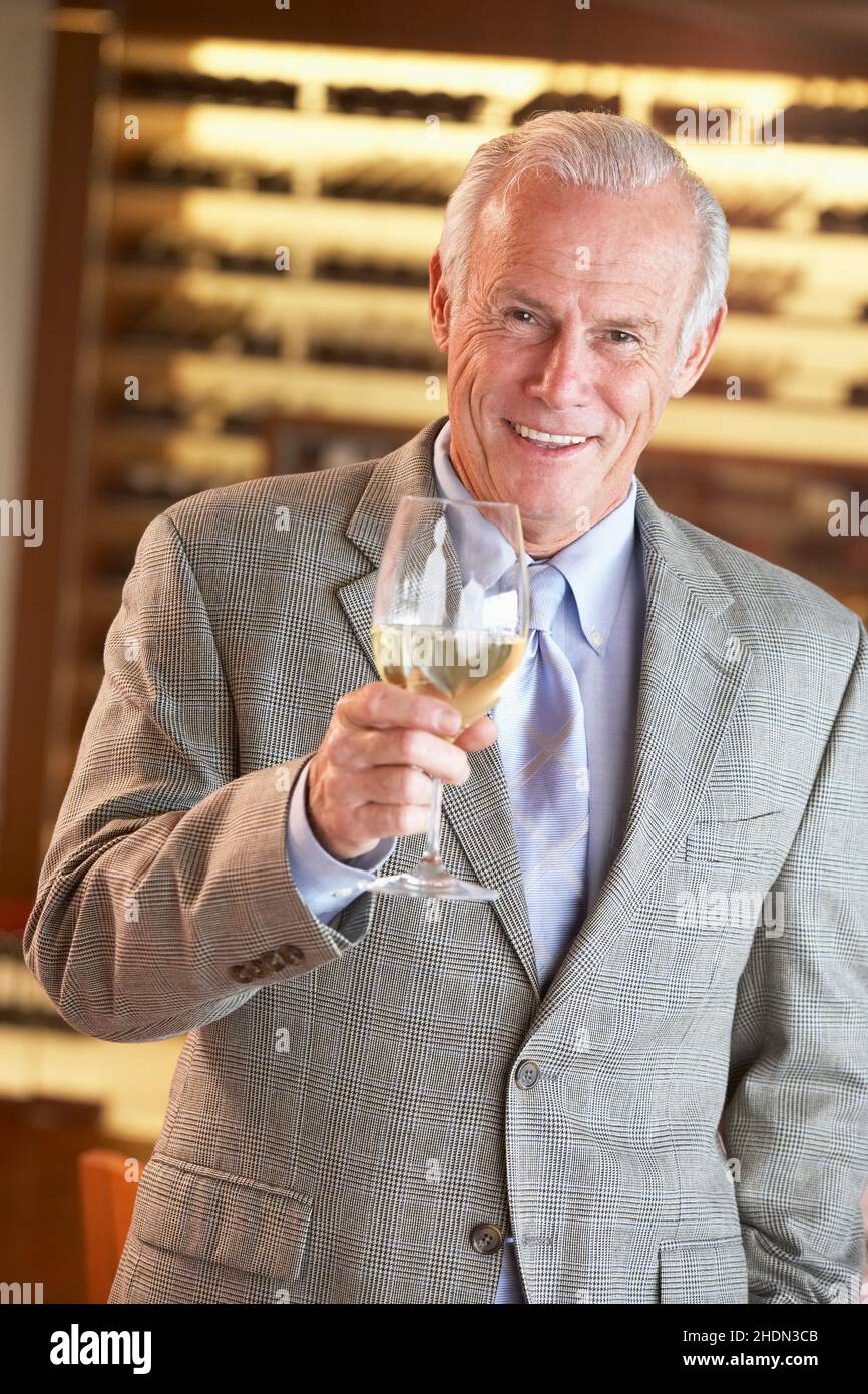 senior, wine glass, elderly, old, seniors, glas ware Stock Photo - Alamy