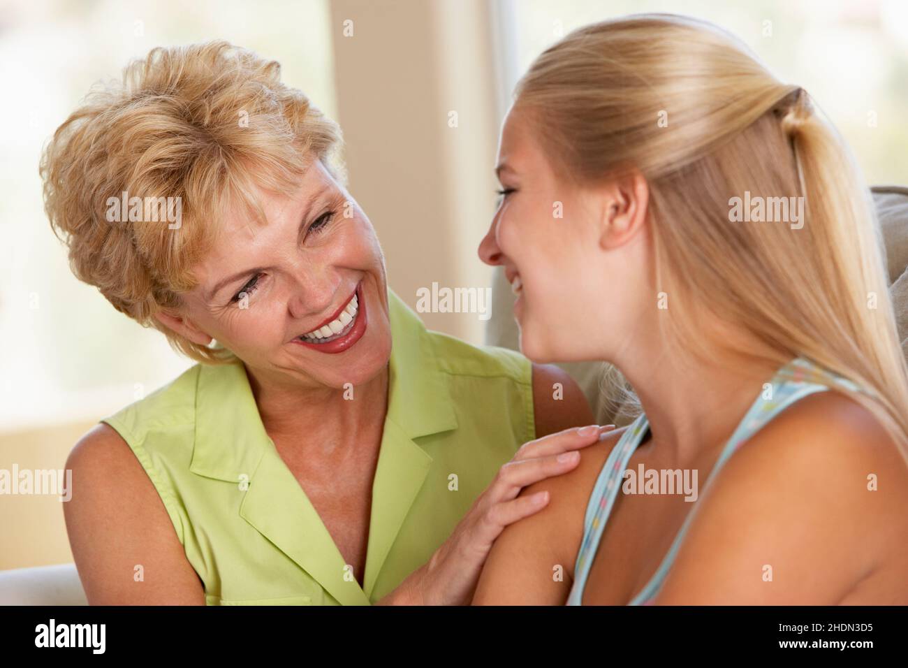 mother, daughter, interview, looking at each other, mom, mothers, mum ...