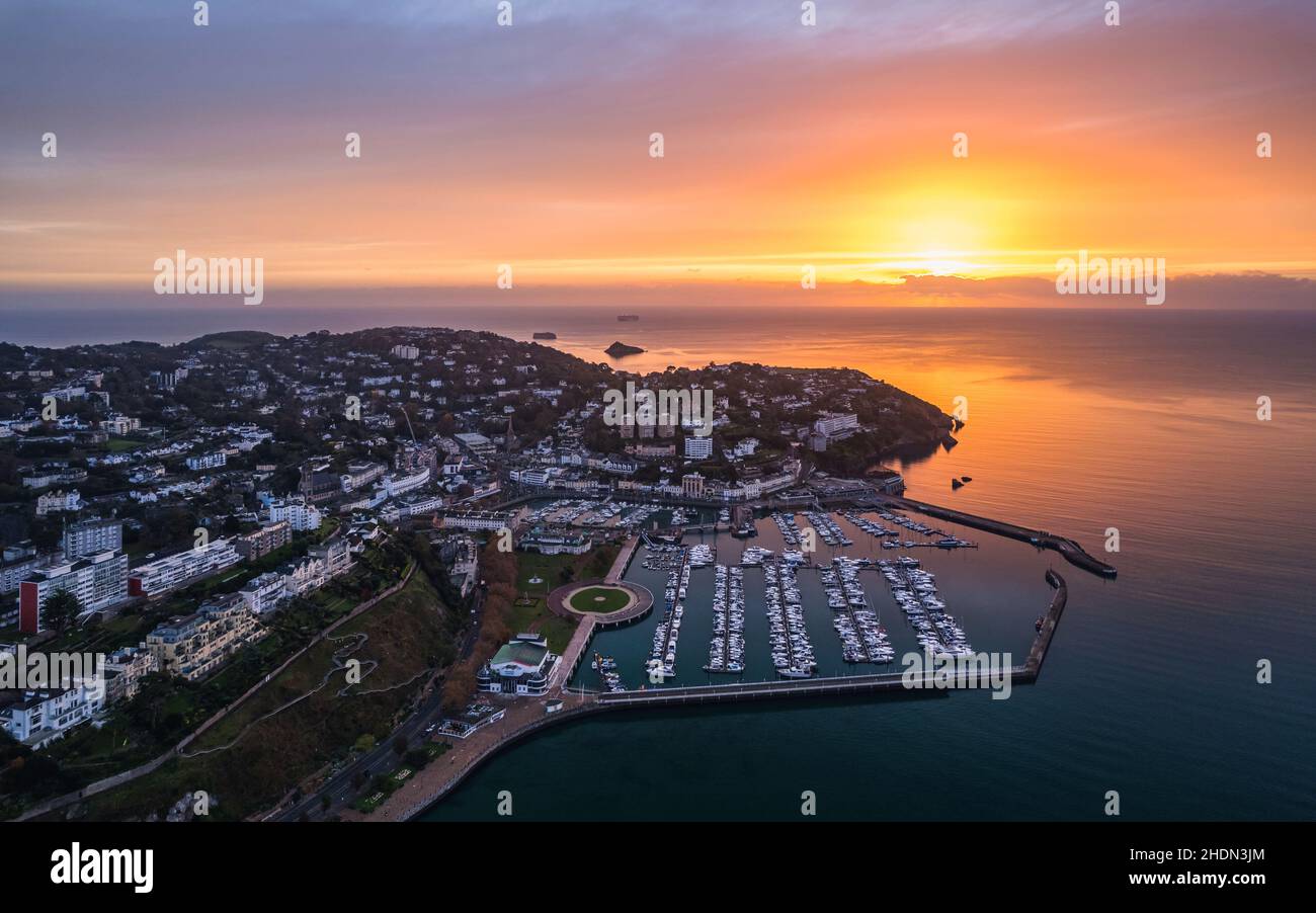 Aerial panoramic view torquay hi-res stock photography and images - Alamy