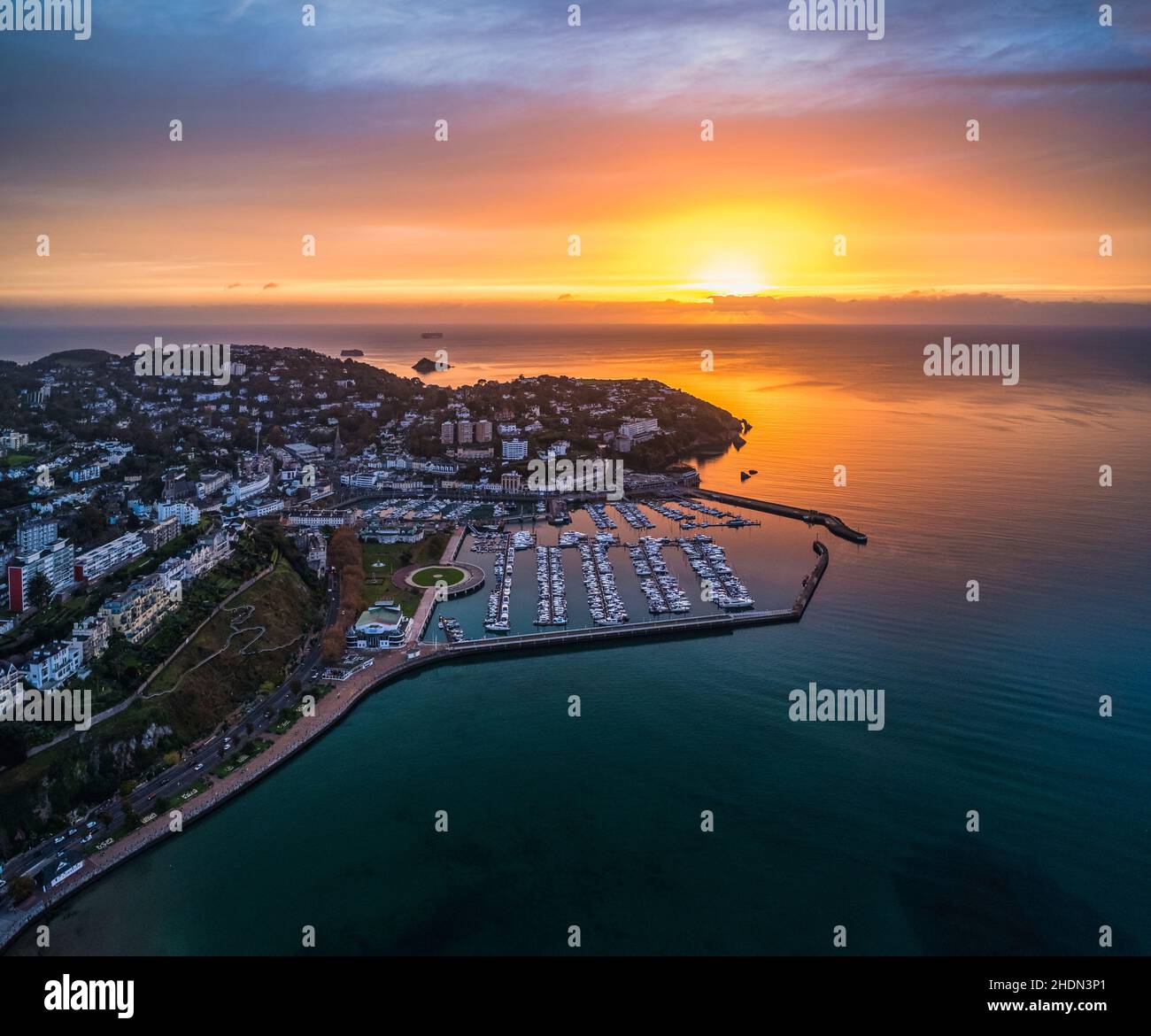 Aerial panoramic view torquay hi-res stock photography and images - Alamy