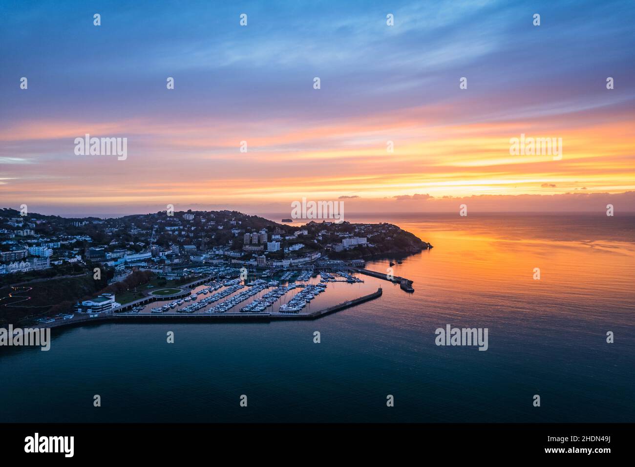 Aerial panoramic view torquay hi-res stock photography and images - Alamy