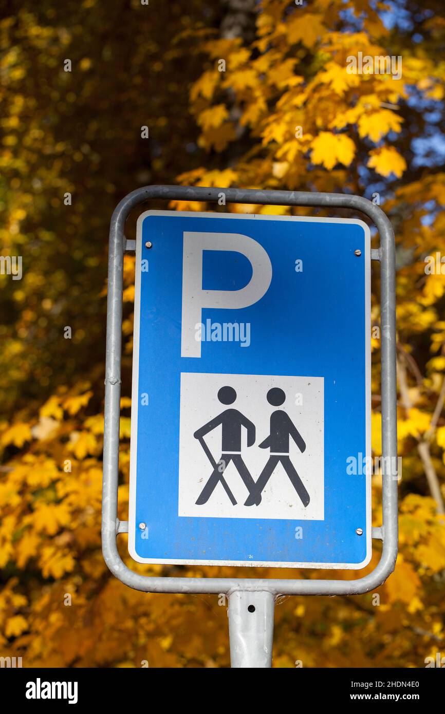 information sign, parking lot, information signs, car park, car-park ...