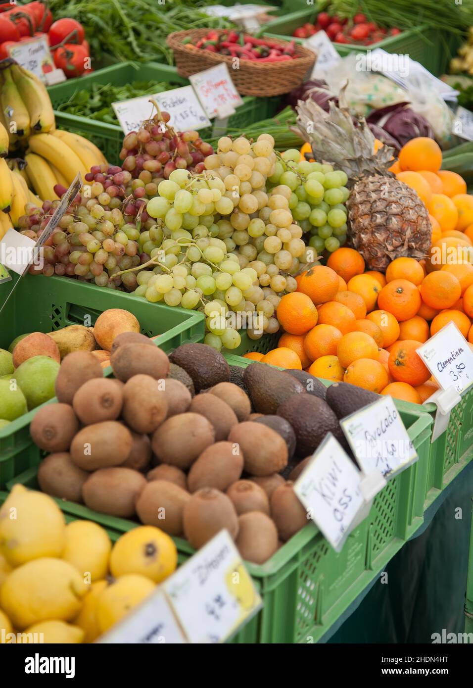 market stall, fruit stand, market stalls, fruit stands Stock Photo - Alamy