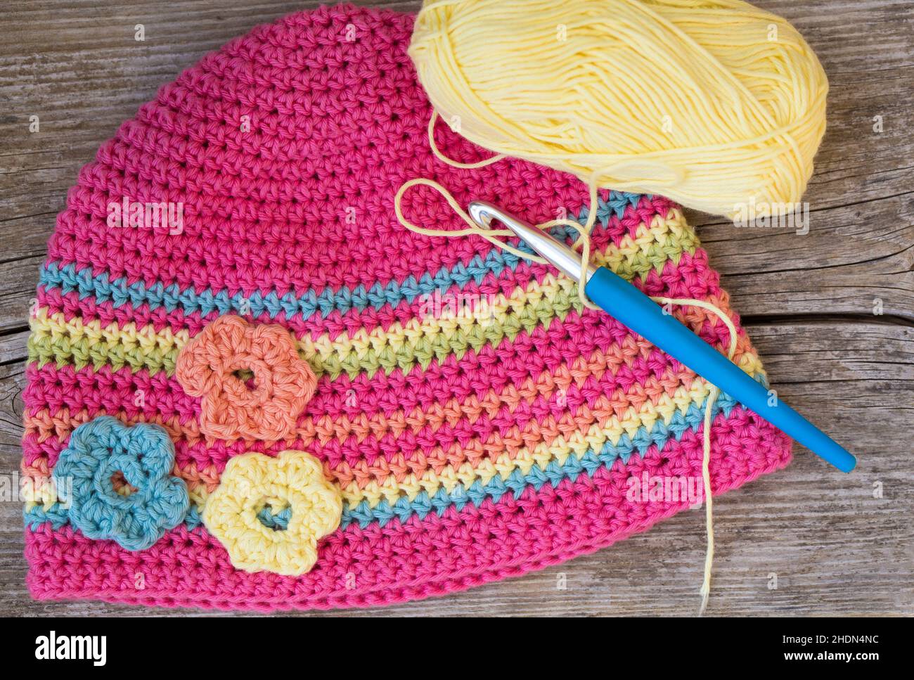 Crochet caps hi-res stock photography and images - Alamy